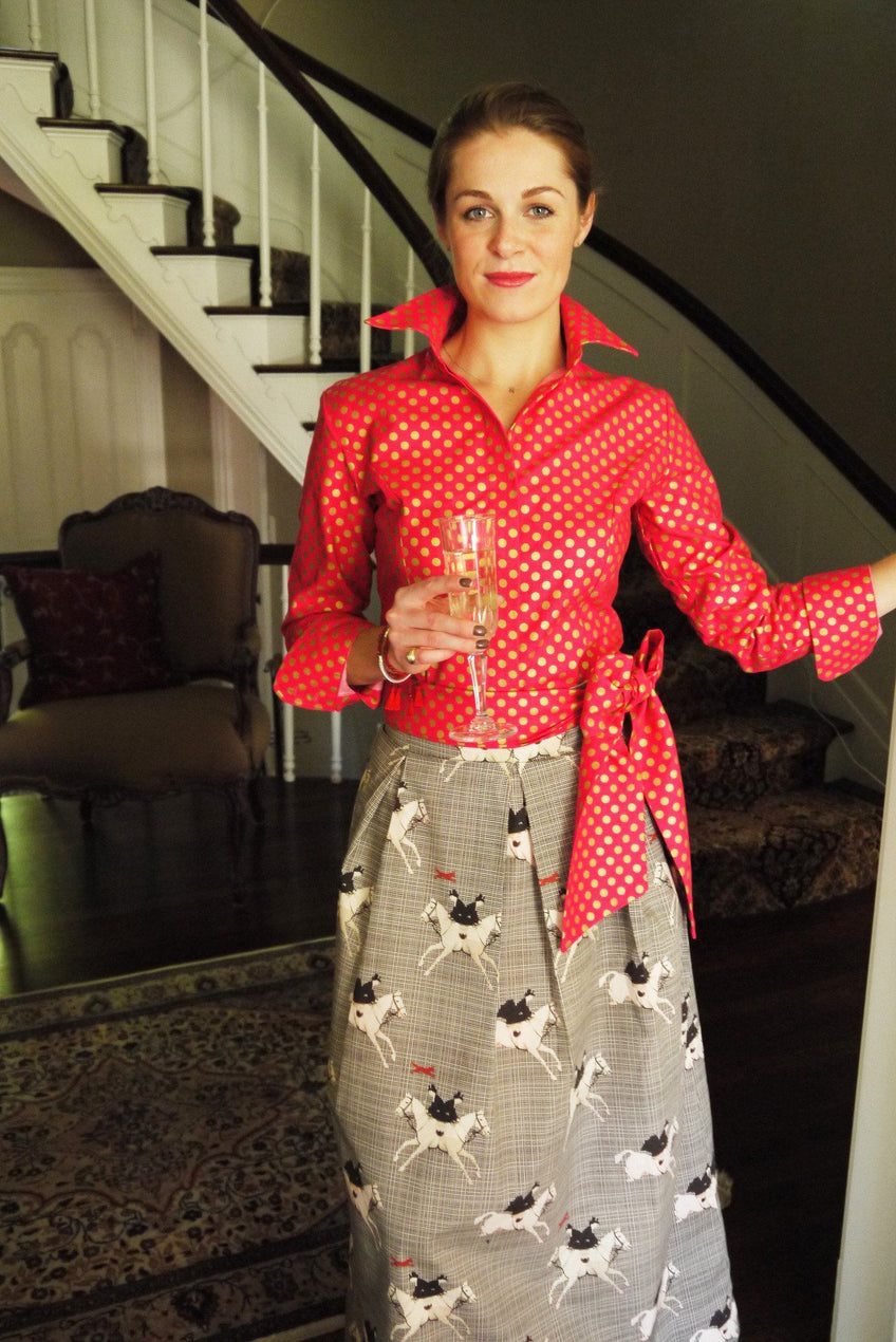 SIR THOMAS PINK SKIRT – Middy N' Me